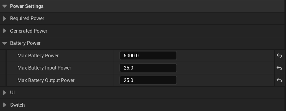 PES – Battery Settings – Defuse Studios
